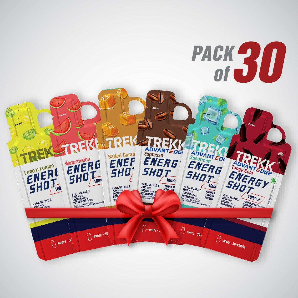 Get Ready for an Energy Boost with TREKK's 30-Pack of Energy Shot Gels ...